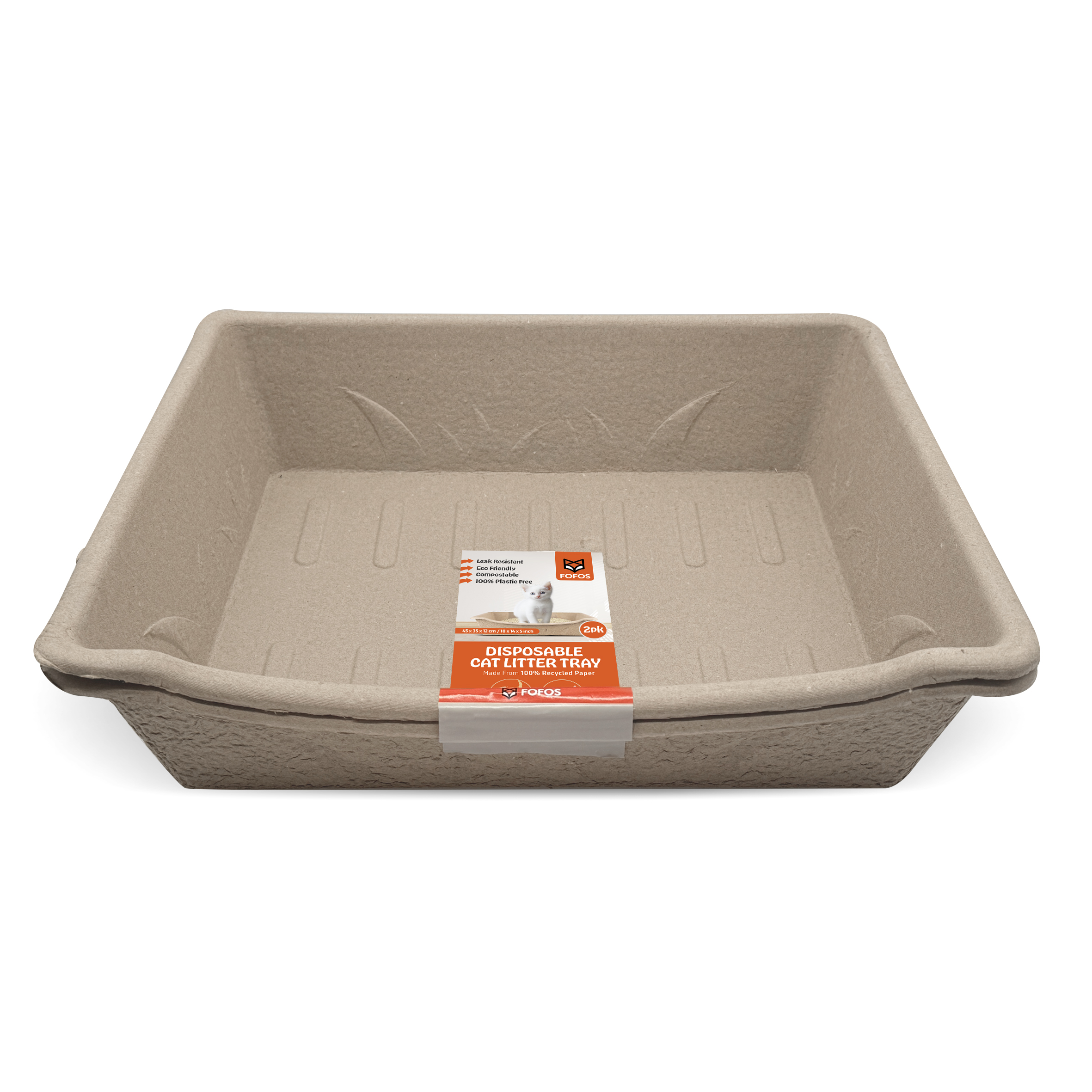 Pack 2 Caixas de Areia Descartáveis para Gato (Tamanho M–L) - Gato ...